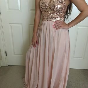 PromGirl | Dresses | Prom Girl Dress Rose Gold | Poshmark